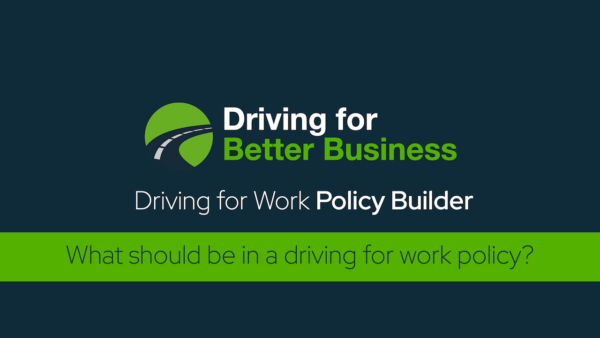 Driving at work policy template - driving for work policy